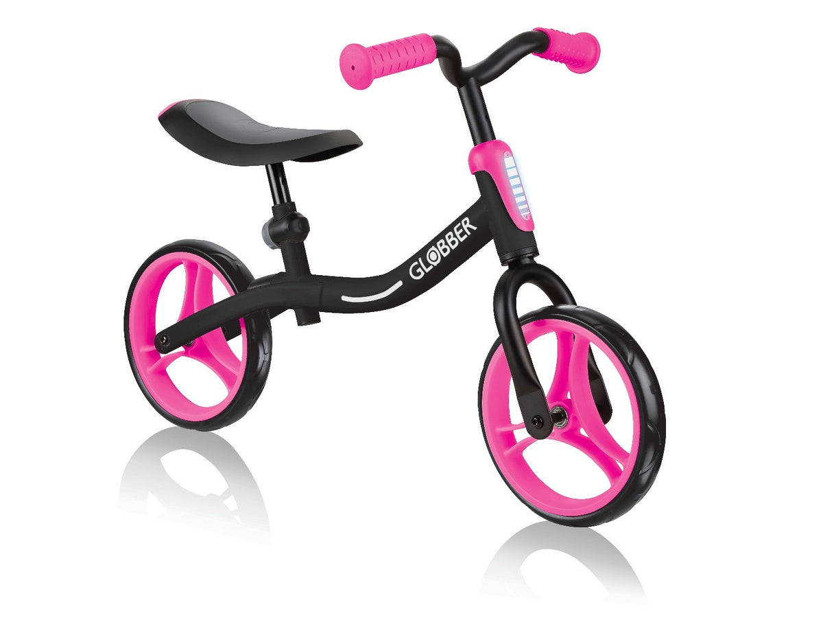 Buy Globber GO Balance Bike – Black & Neon Pink – Plum Play UK